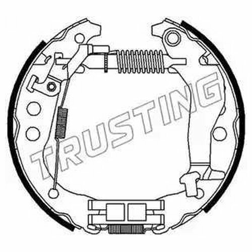Комплект тормозных колодок Trusting 6451 для Toyota Allion II, Premio, Prius, Yaris