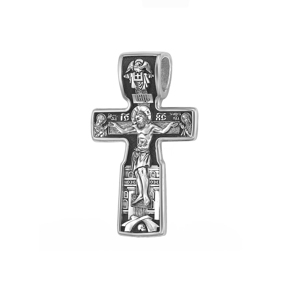 Крестик Даръ, серебро, 925 проба, чернение