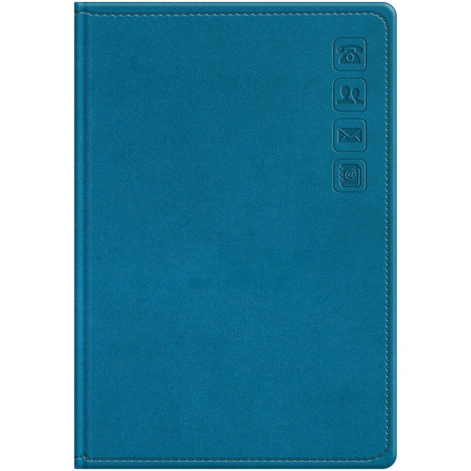 Телефонная книга А5, 80л, кожзам, BG "Winner. Dark teal", с вырубкой, 373786