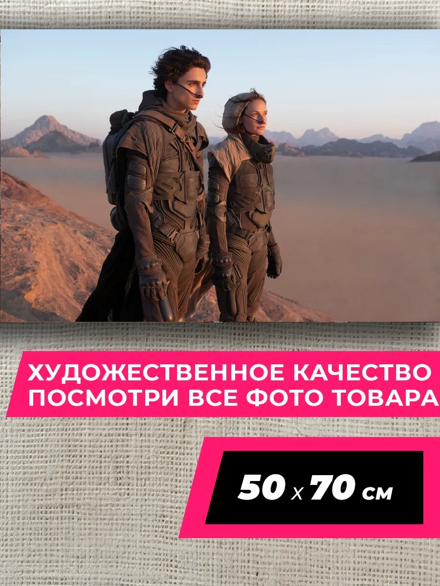 Плакат Дюна на стену 49 Dune 50 на 70, матовая фотобумага премиум качества