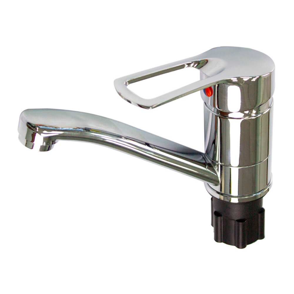 Смеситель кухонный Fitap GF 202-004F-15, гайка 40, длина излива 15см , универсальный Латунный для кухонной мойки