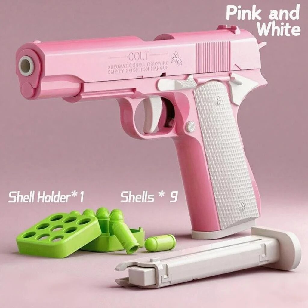 Игрушечный пистолет Colt 1911 Pink, розовый