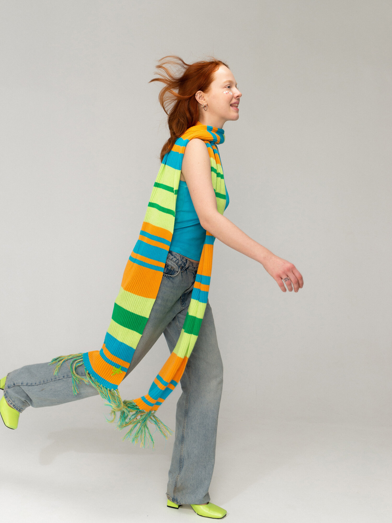 Шарф шарф в полосочку для мужчин и женщин