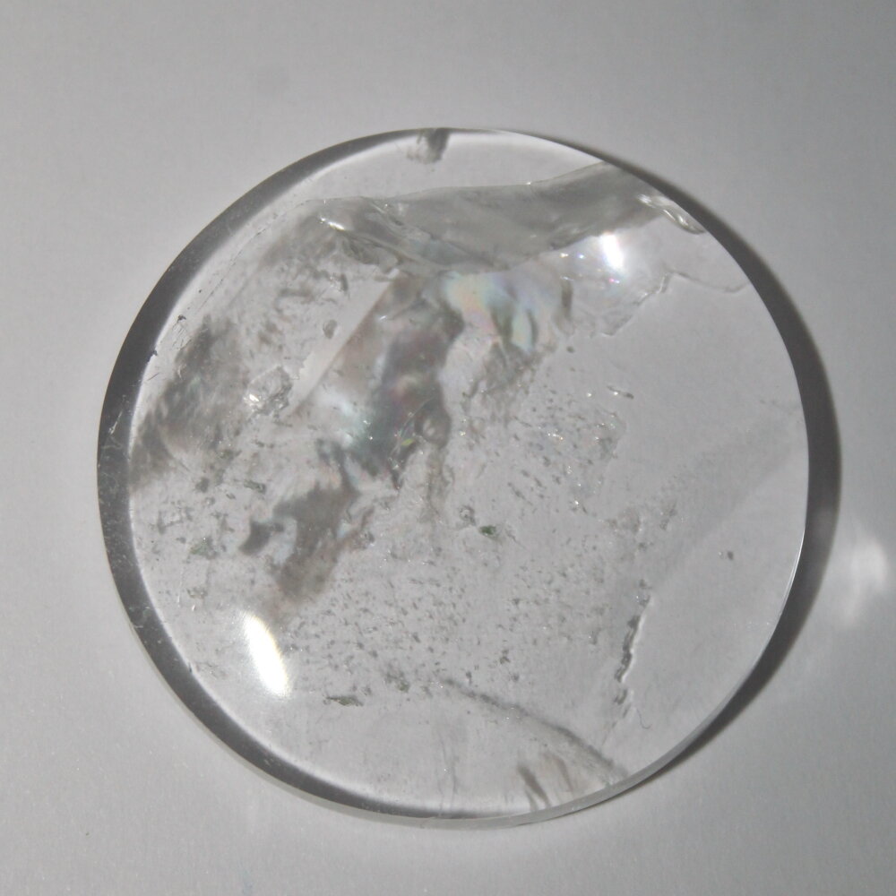 Кабошон горный хрусталь, ювелирная вставка, 39х39х3 мм, Урал «True Stones»