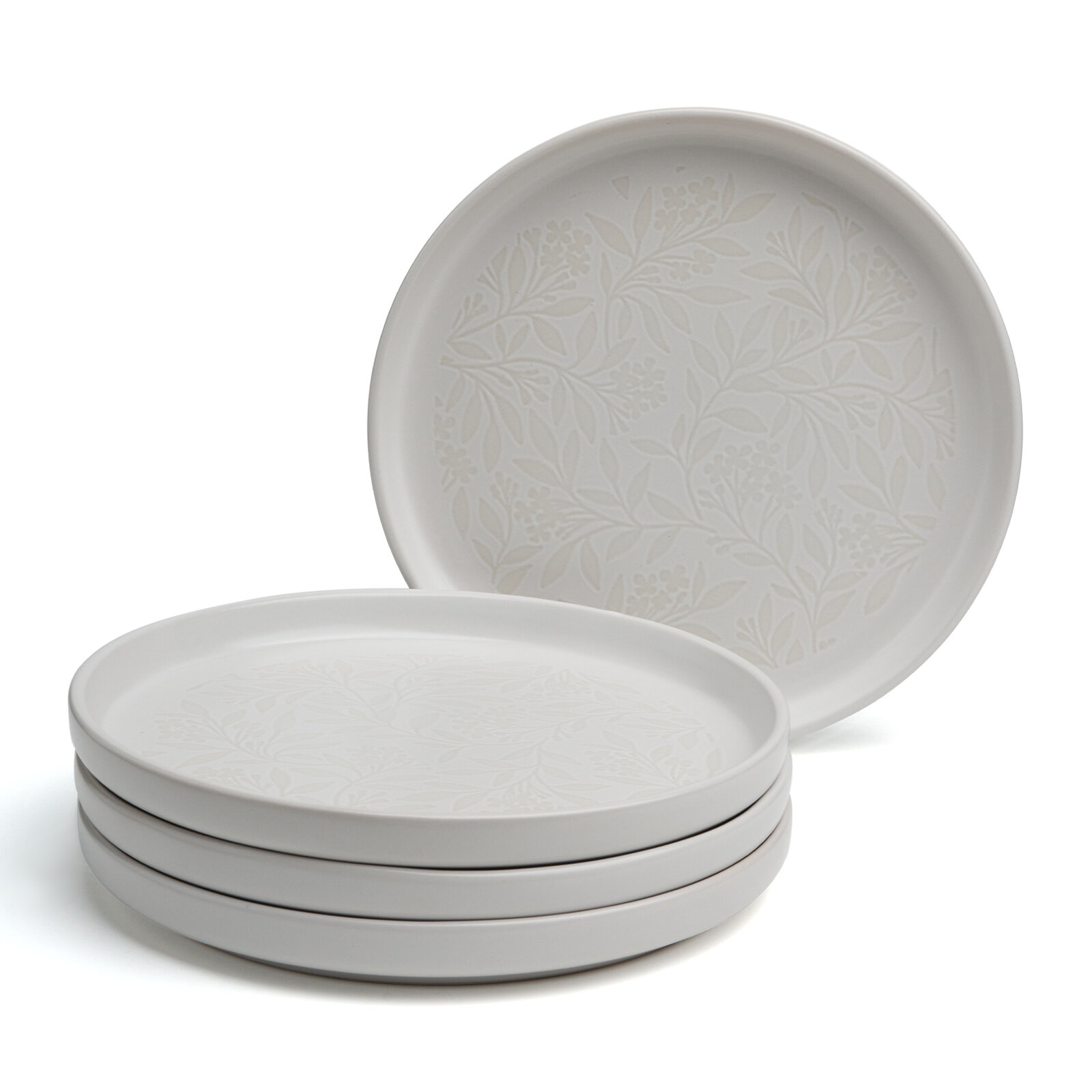 Набор тарелок закусочных bronco choice white 20,5 см 4шт KSG-191-357-1