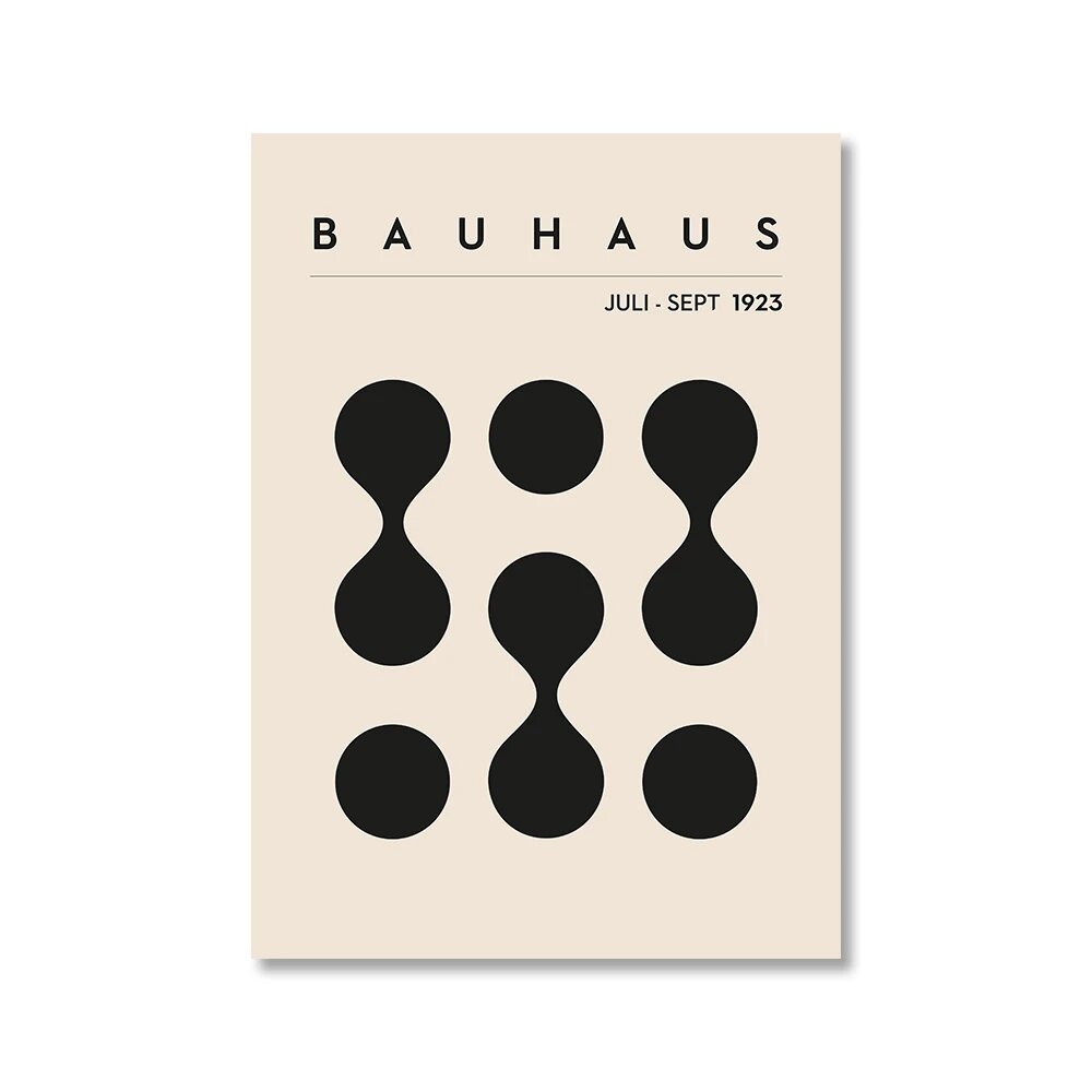 Постер Bauhaus абстракция 30x40см, QP10816-1