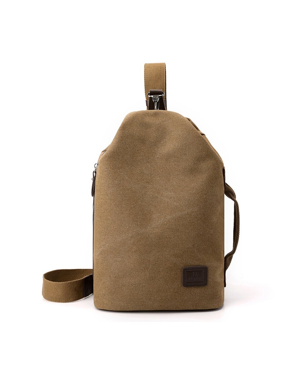 Сумка-слинг для мужчин/женщин, холщовая нагрудная сумка, повседневный рюкзак на одно плечо, ретро сумка через плечо, Многофункциональная сумка-мессенджер, Легкий рюкзак