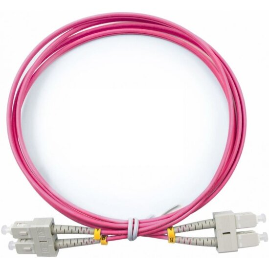 Патч-корд оптический Toplan , дуплексный, SC/PC-SC/PC, MM 50/125 (OM4), 1,5 м, LSZH