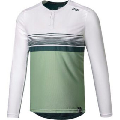Велоджерси IXS Flow Lite 1.0 Henley (White/Sage, M, 2026 (473-510-5370-001-M))