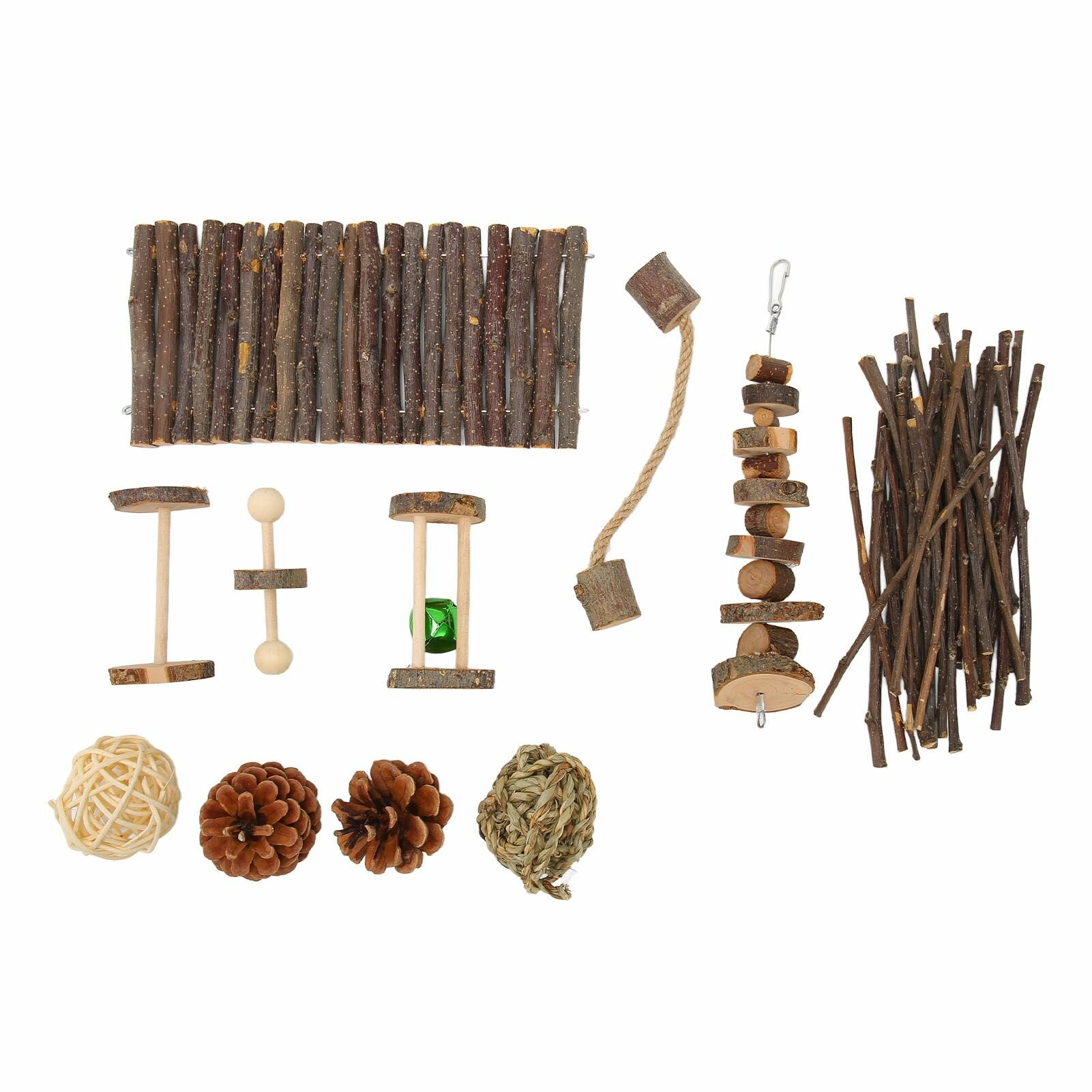 Набор игрушек для хомяков: туннель, мяч, палочки