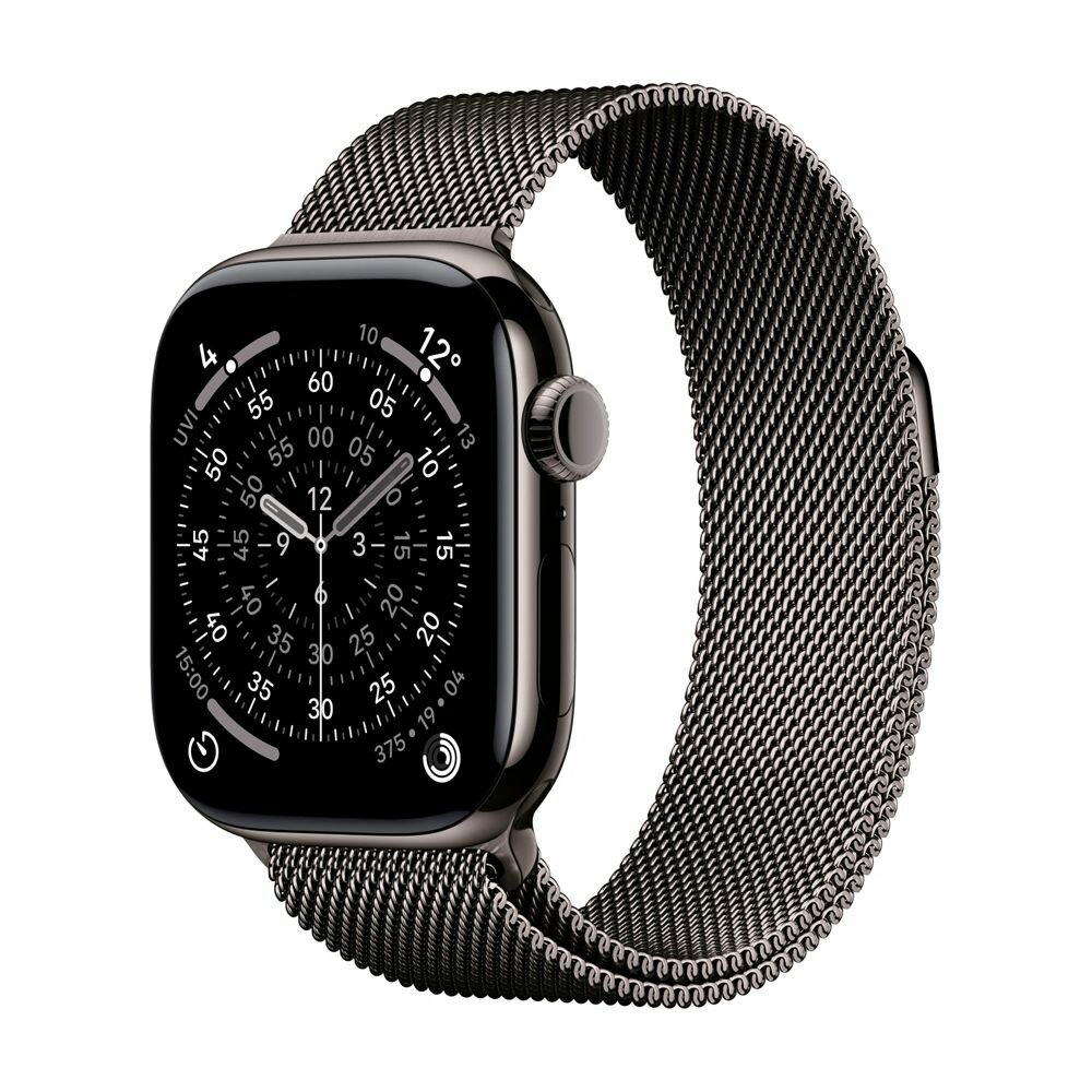 Умные часы Apple Watch S11 LTE 46mm Slate Titanium Case with Slate Milanese Loop - M/L