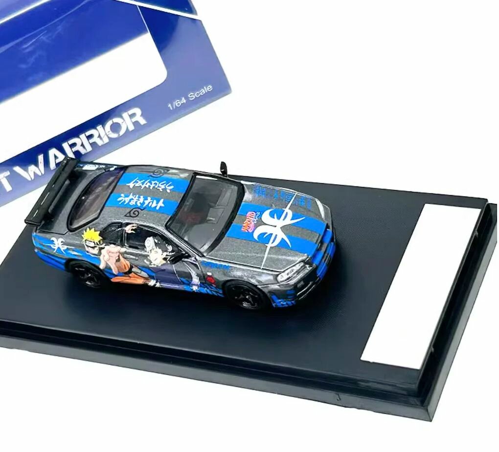 Коллекционная машинка Street Weapon 1:64 Nissan GT-R R34 V-spec