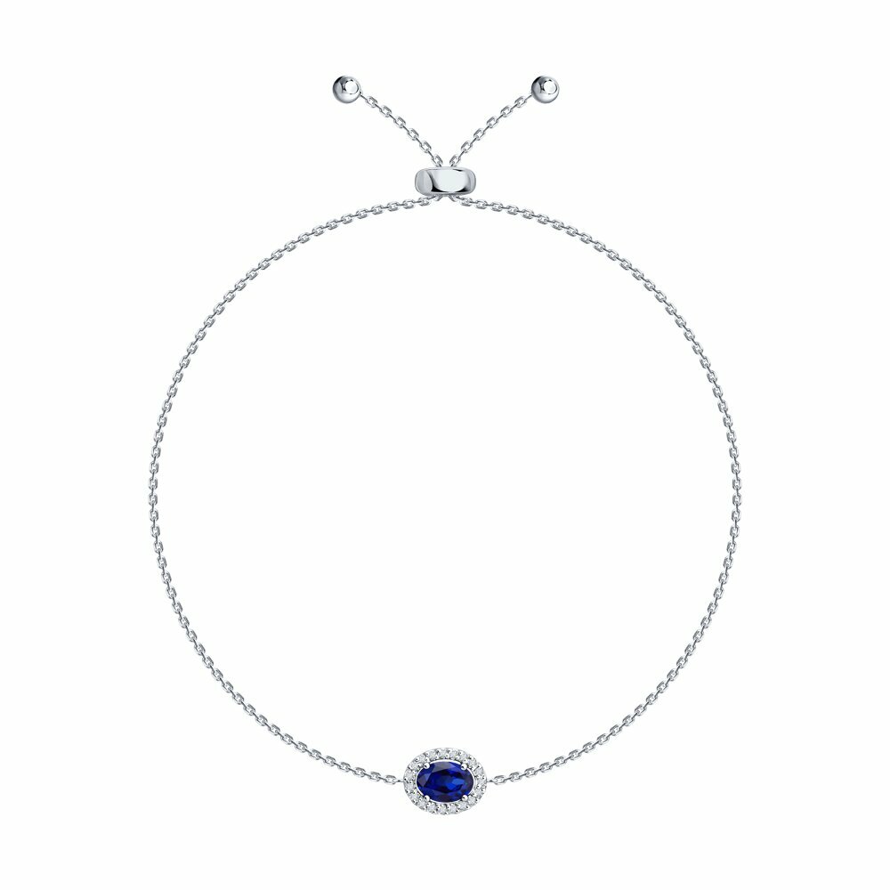 Браслет, белое золото, 585 проба