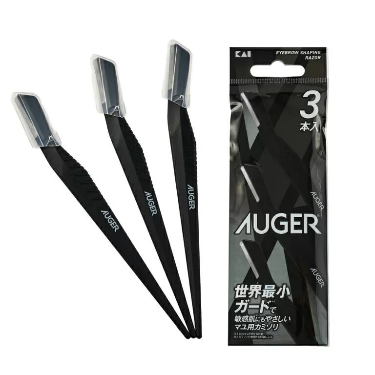 AUGER Eyebrow Shaving Razor Комплект косметических бритв для бровей и лица 3 шт
