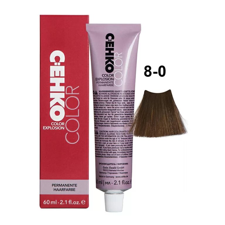 C: EHKO Color Explosion Color Explosion Крем-краска для волос 8/0 60 мл