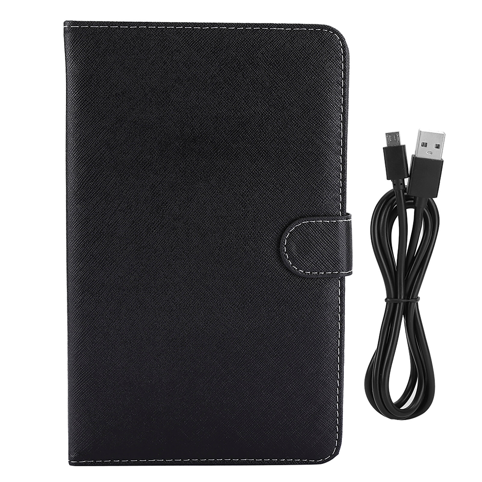 Беспроводная Bluetooth испанская клавиатура с кожаной крышкой для 4.5-6.8-дюймового мобильного телефона