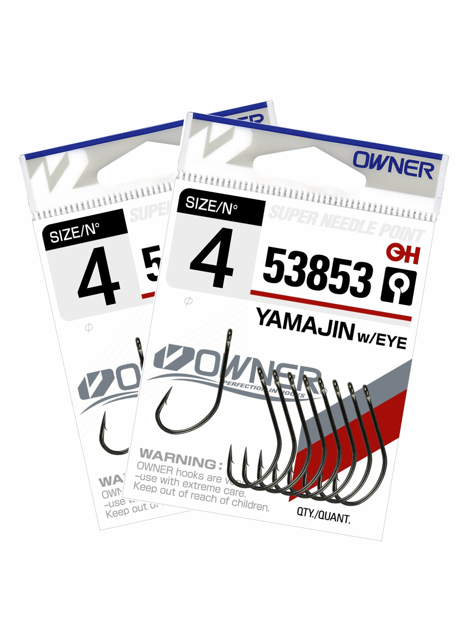 OWNER Крючок Yamajin w/eye BC №4 10шт 2 упаковки