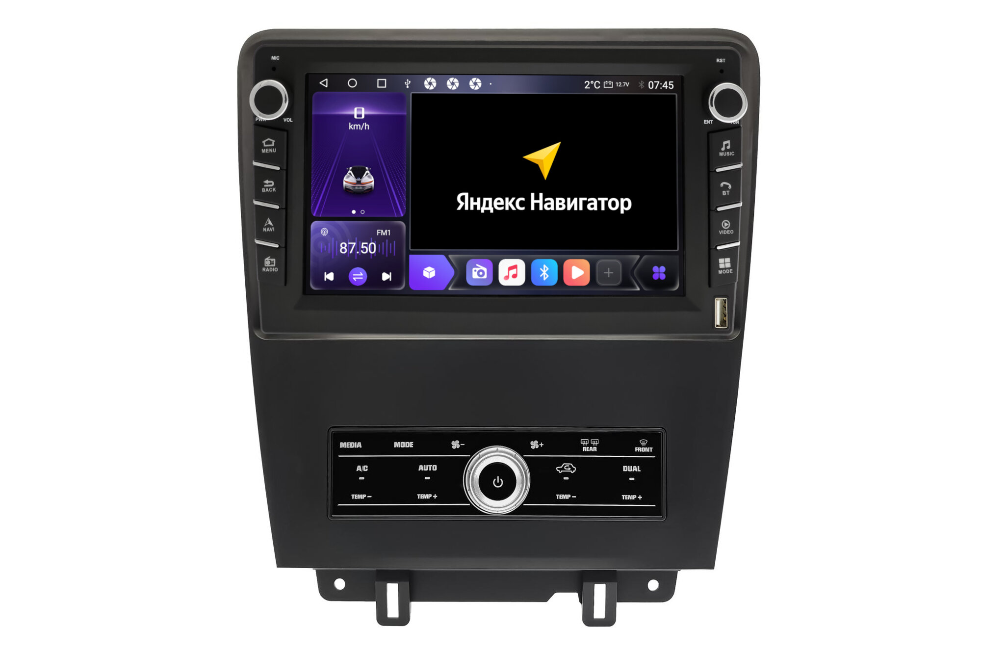 Магнитола Ford Mustang 2009 - 2014 / 9 дюймов, 4/64GB, 8 ядер, DSP, 4G, Android 10 / Wide Media