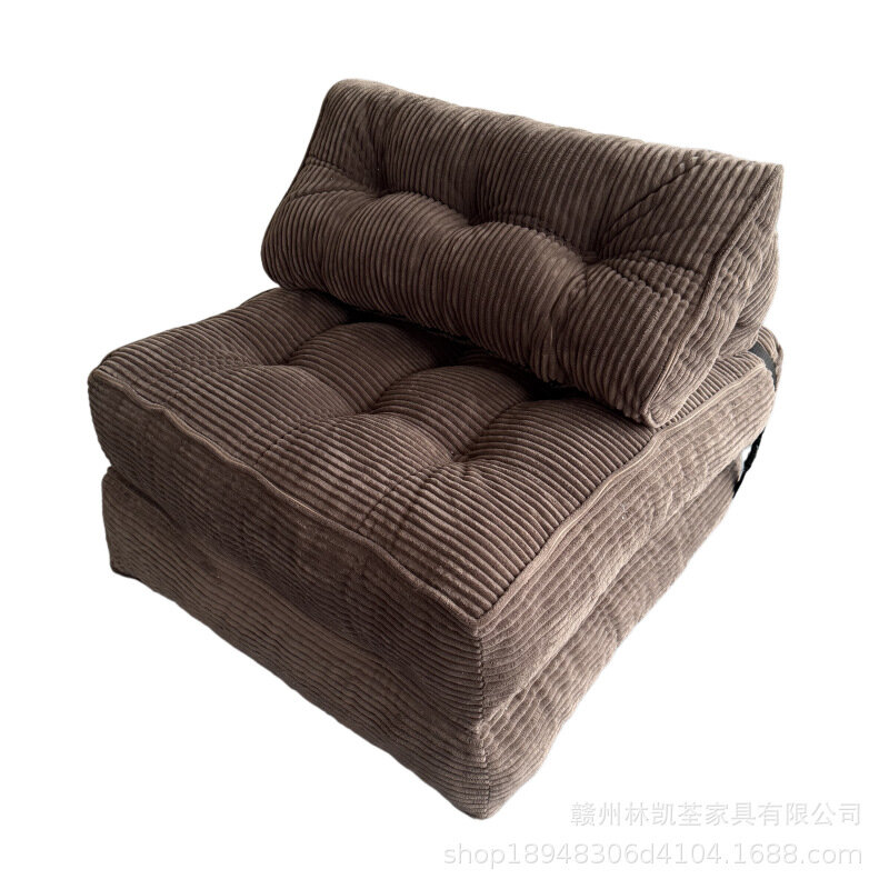 Разложное диван-кровать, материал: велюр, размеры: 85×85×75 см, цвет: коричневый