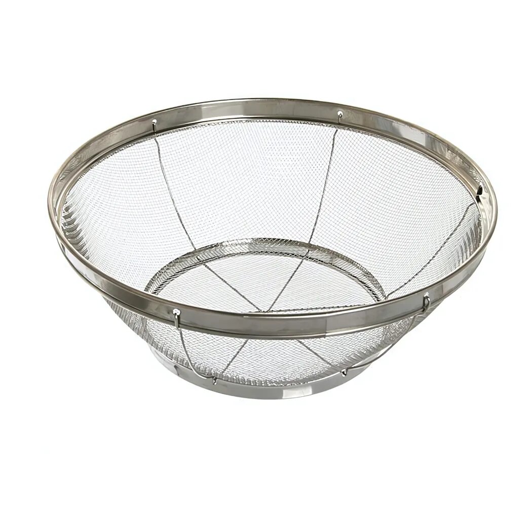 Сито металлическое 25 см на подставке, для просеивания муки и соусов