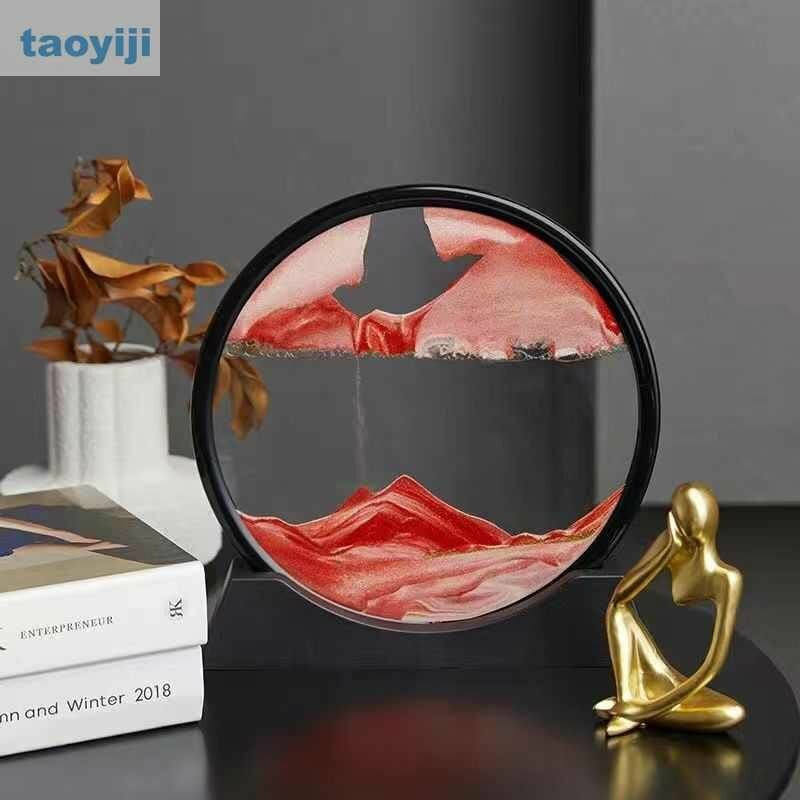 Картина песочная 3D интерьерная в белый рамке / Песочные часы антистресс / подарк