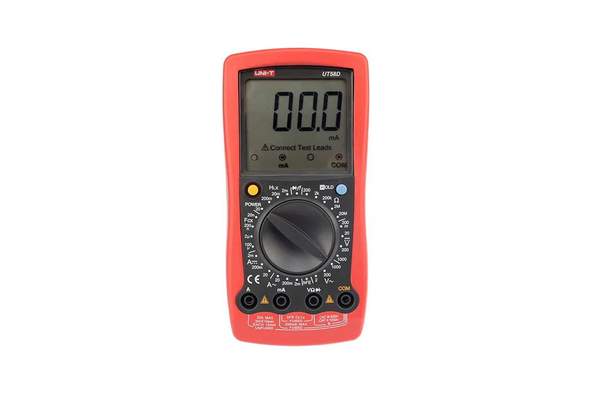 Цифровой мультиметр UNI-T UT58D, оригинал, большой дисплей, подставка