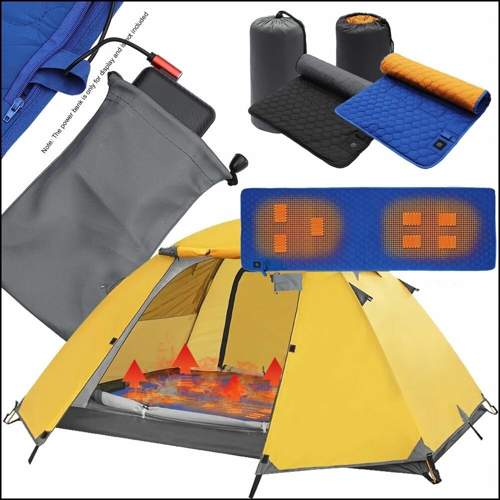 Обогреватель палатки: 7 зон нагрева, 3 регулируемые скорости, 198*62 см