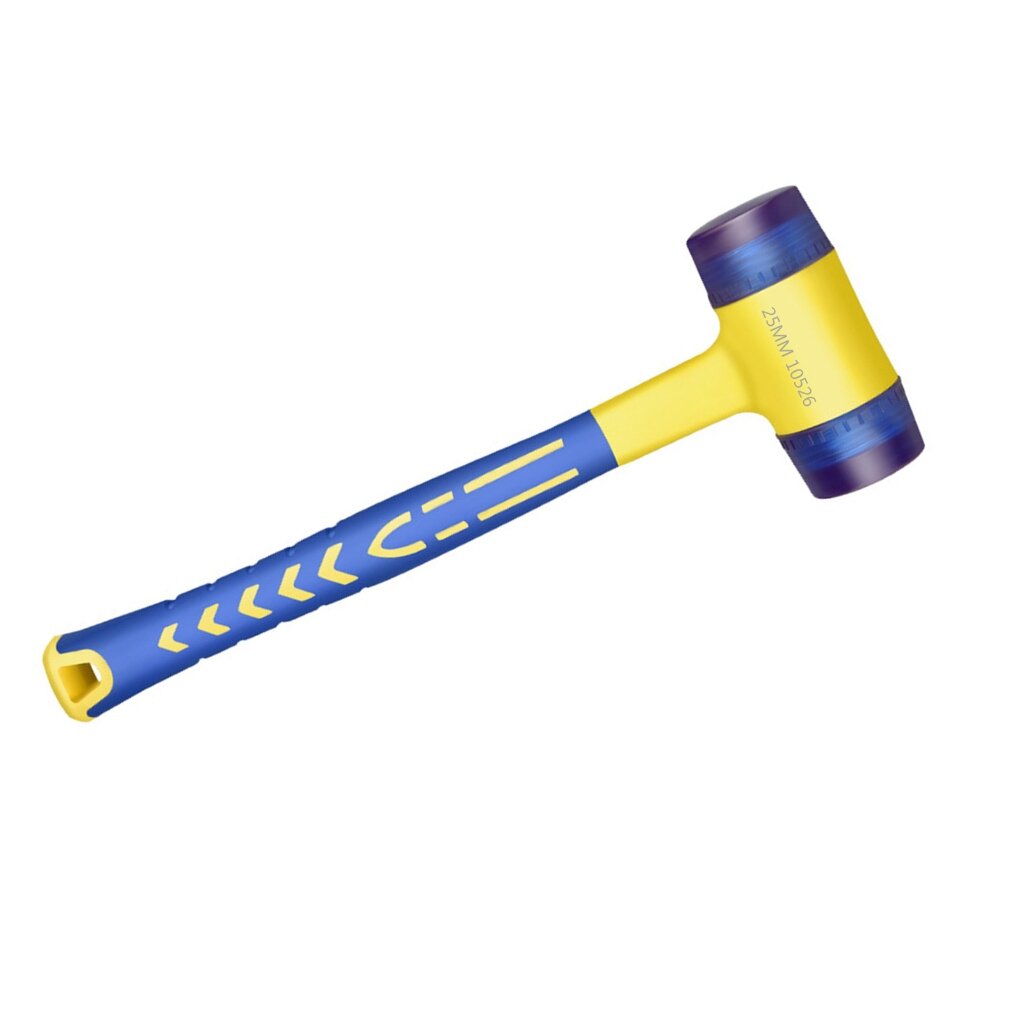 Резиновый молоток с резиновой ручкой, съемный изолированный установочный молоток