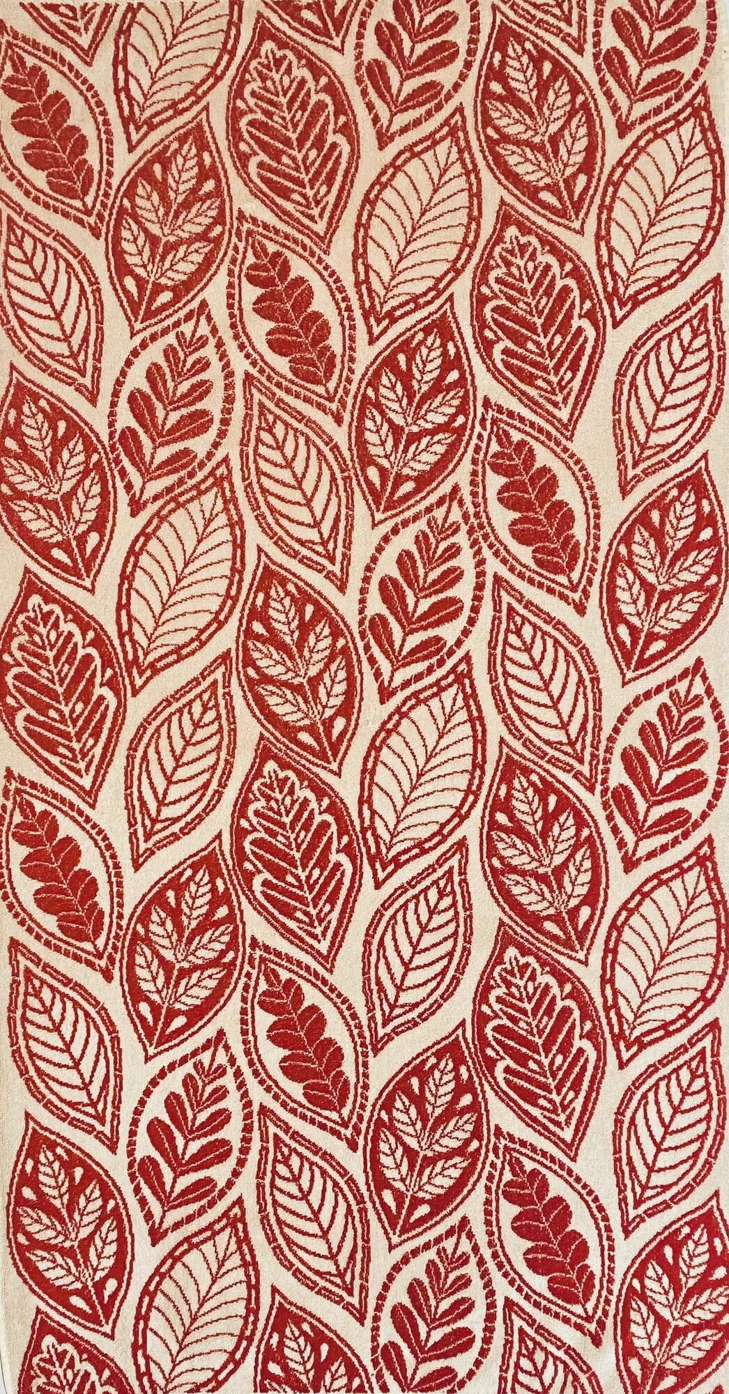 Полотенце махровое банное, для ванны, для бассейна, для пляжа в подарок на 8 марта, на Новый год, на День Рождения "Осенний листопад" 70 х 140 см