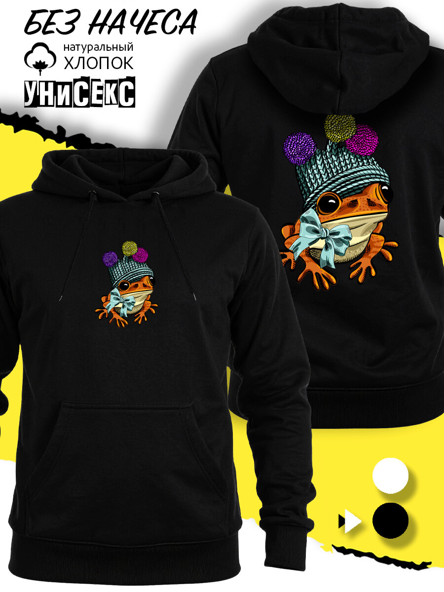 Худи Толстовка свитшот лягушка с бантиком