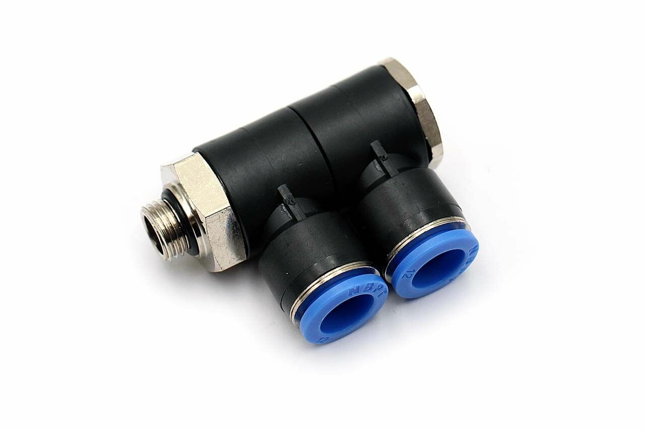 Пневмофитинг L-образный с наружной резьбой поворотный PHL(2) 12-02 (G1/4")