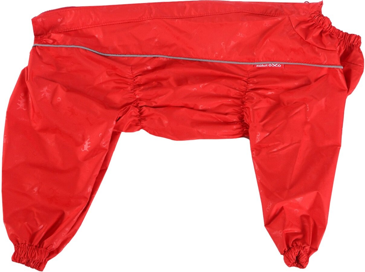 OSSO FASHION дождевик для собак маленьких пород красный для девочек (25-1)