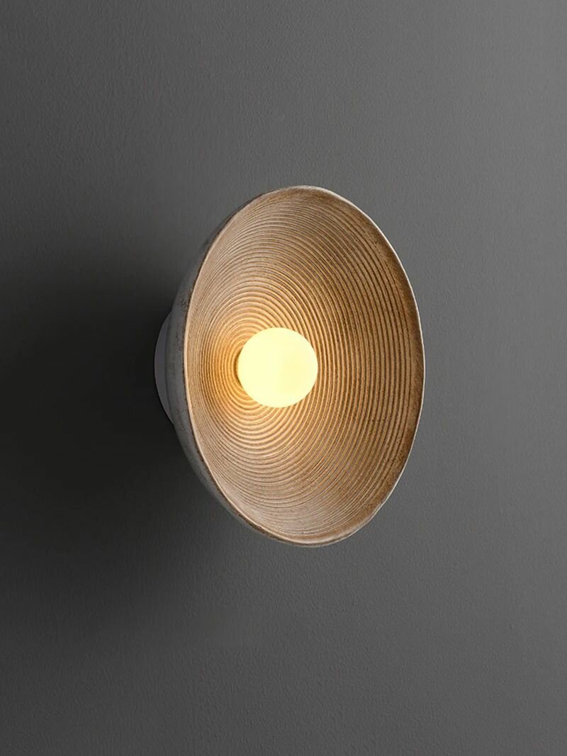 27CM Ретро круглое бра с шаром, настенный светильник для прикроватной тумбочки в спальне