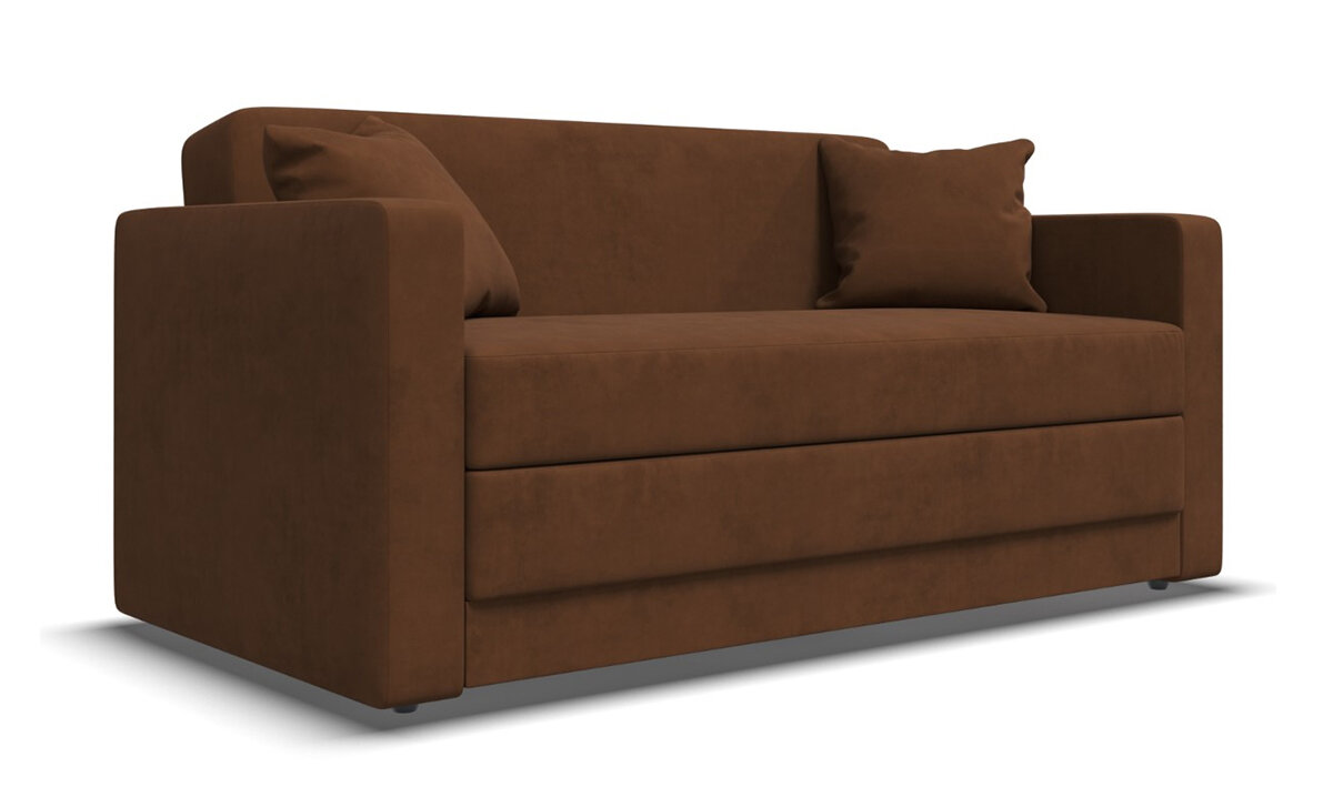 Диван Блюз 3-1, еврокнижка, велюр Velutto 55, размер 163x90x83 см