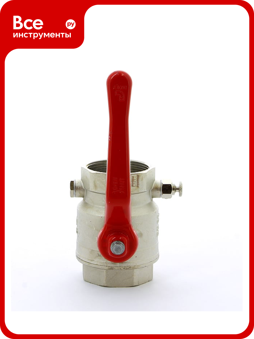 Шаровой кран ITAP ВВ 2 с заглушкой 1/4 и дренажным вентилем, ручка 115, предназначен