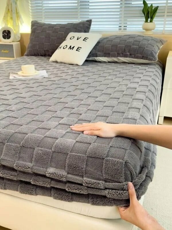 IKEA Наматрасник 200x220х28см черно-серый