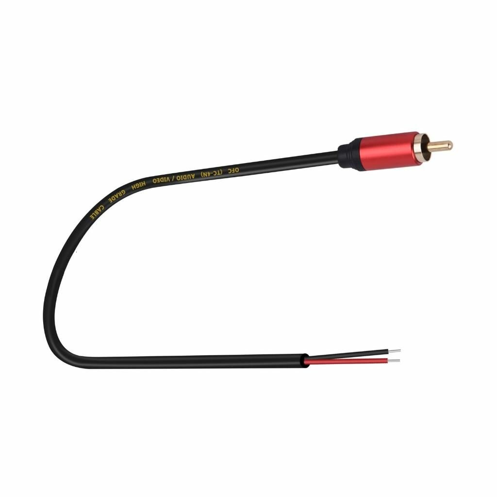 Аудиокабель RCA штекерный разъем lotus head кабель подходит для аудио- и видеокабеля усилителя динамика-красный