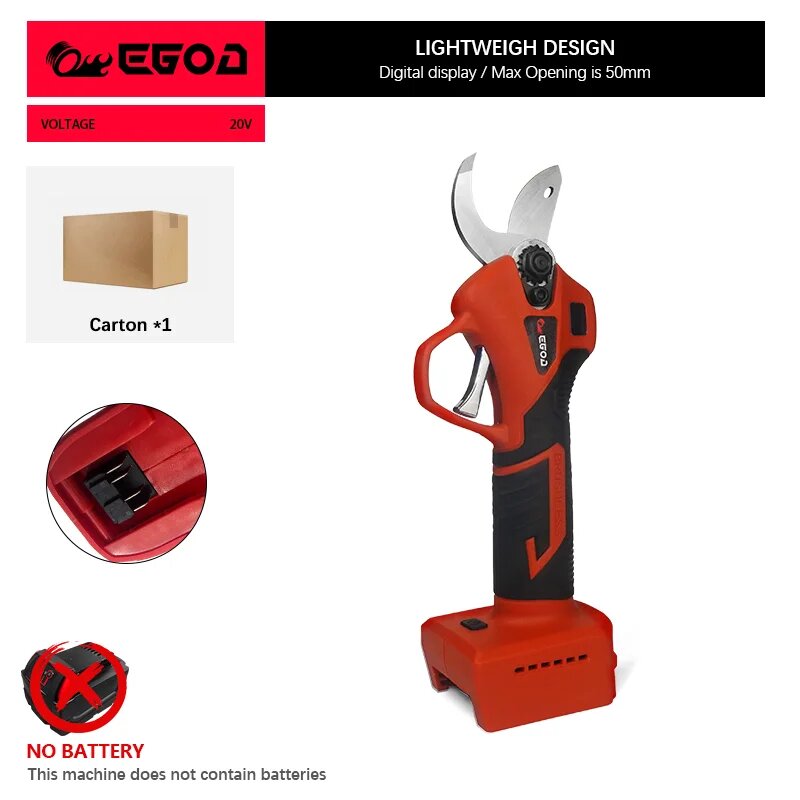 Бесщеточные электрические ножницы EGOD, аккумуляторные ножницы для обрезки, бытовые садовые инструменты для обрезки Milwaukee, батарея 18 В, only tool