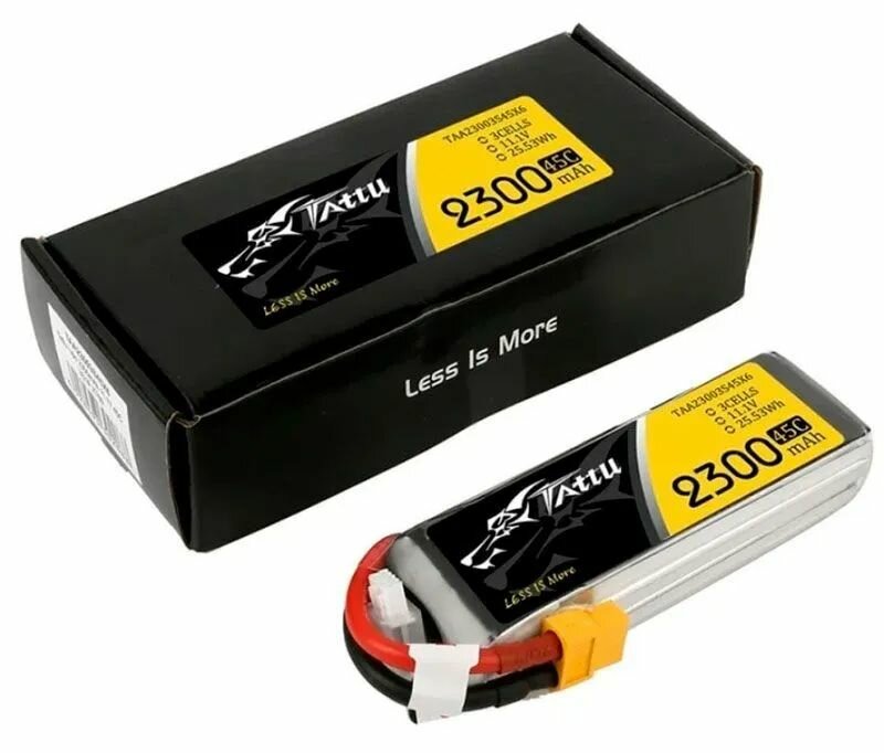 Аккумулятор LiPo GensAce Tattu 11.1V 3S1P 2300mAh 45C
