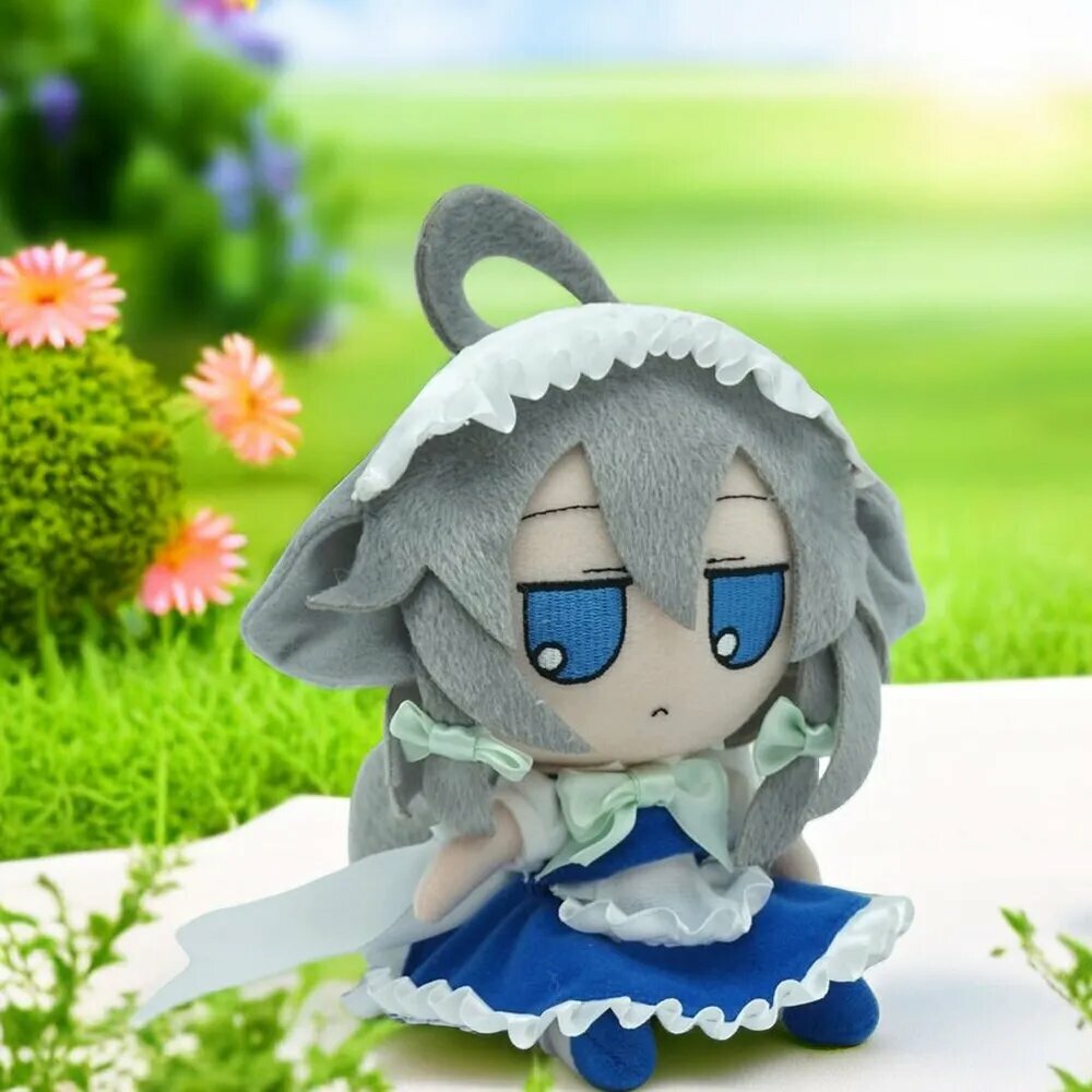 KNOW EASY-Аниме Мягкие Игрушки TouHou Project Fumo Inu Sakuya Игрушка Антистресс 20 CM