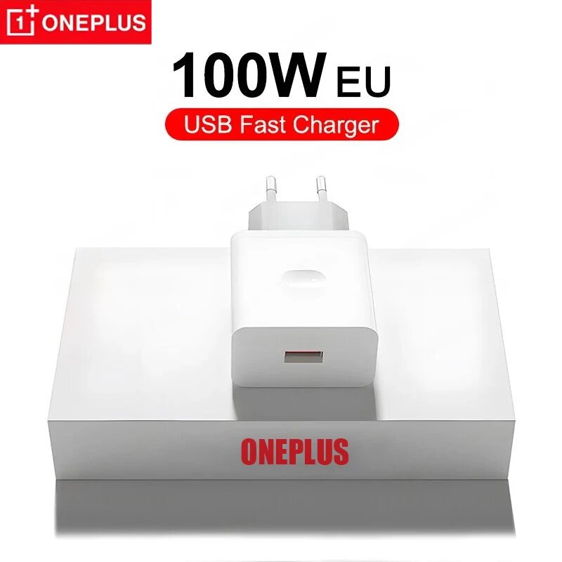 Оригинальное зарядное устройство Oneplus, 100 Вт, адаптер для быстрой зарядки SuperVOOC, USB-кабель типа C для Oneplus 13r 12 12r 11 10 13 Pro, Only EU Charger