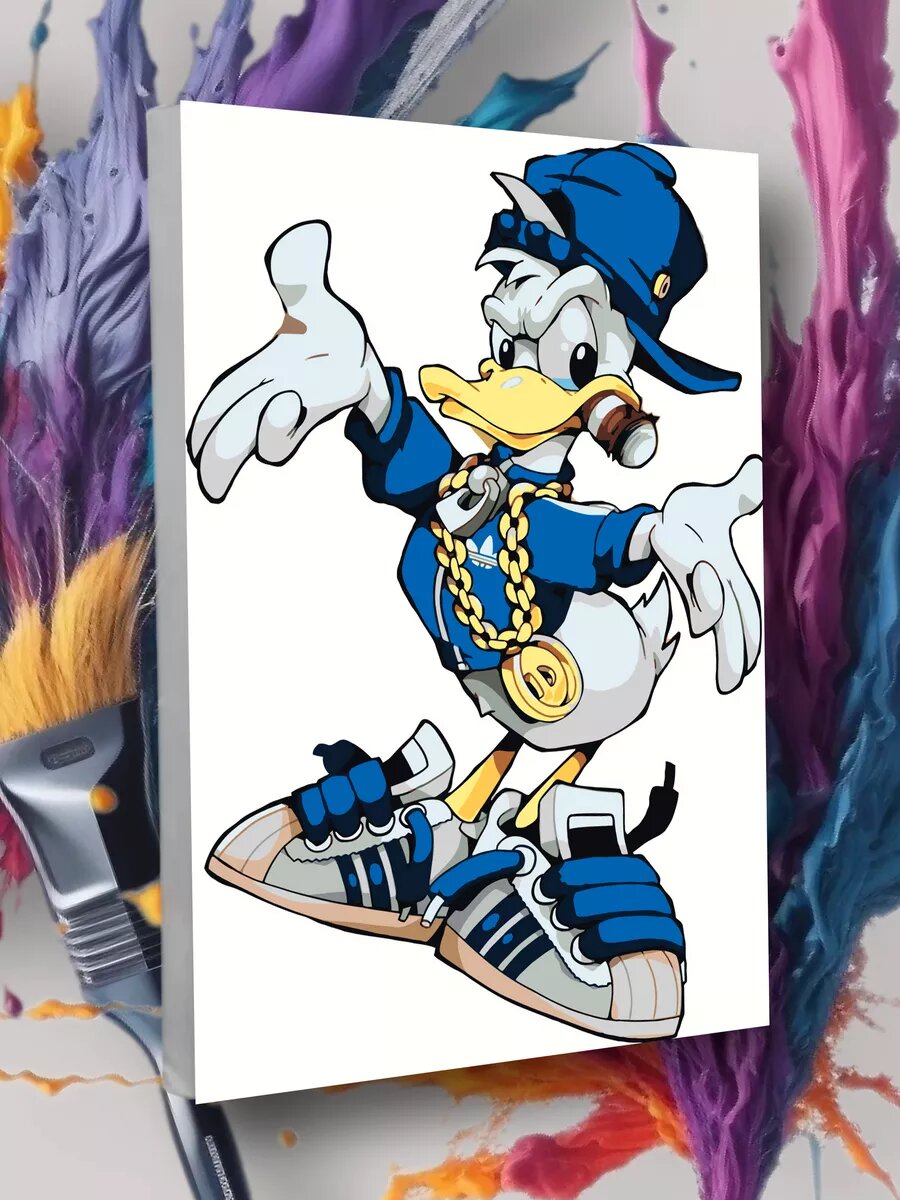 Картина по номерам Дональд Дак