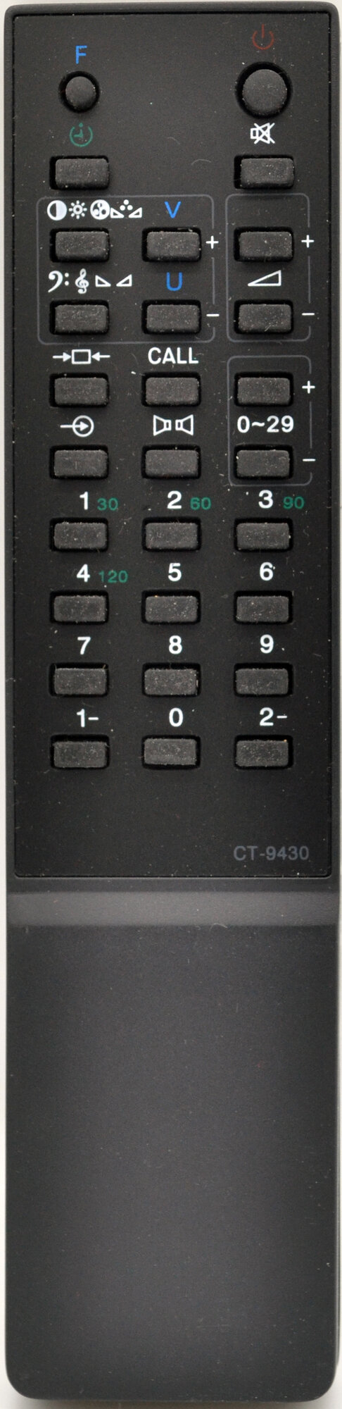 Пульт ДУ для телевизора TOSHIBA CT-9430 (CT-9292 , CT-9381 , CT-9293)