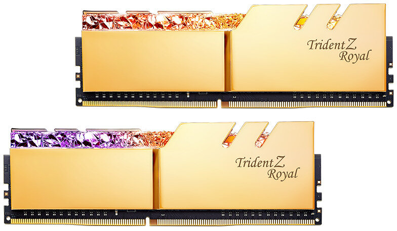 Оперативная память G.Skill Trident Z Royal (F4-4000C18D-16GTRG) DIMM DDR4 16ГБ - DDR4, 8ГБх2 шт, 4000 МГц, 18-22-22-42