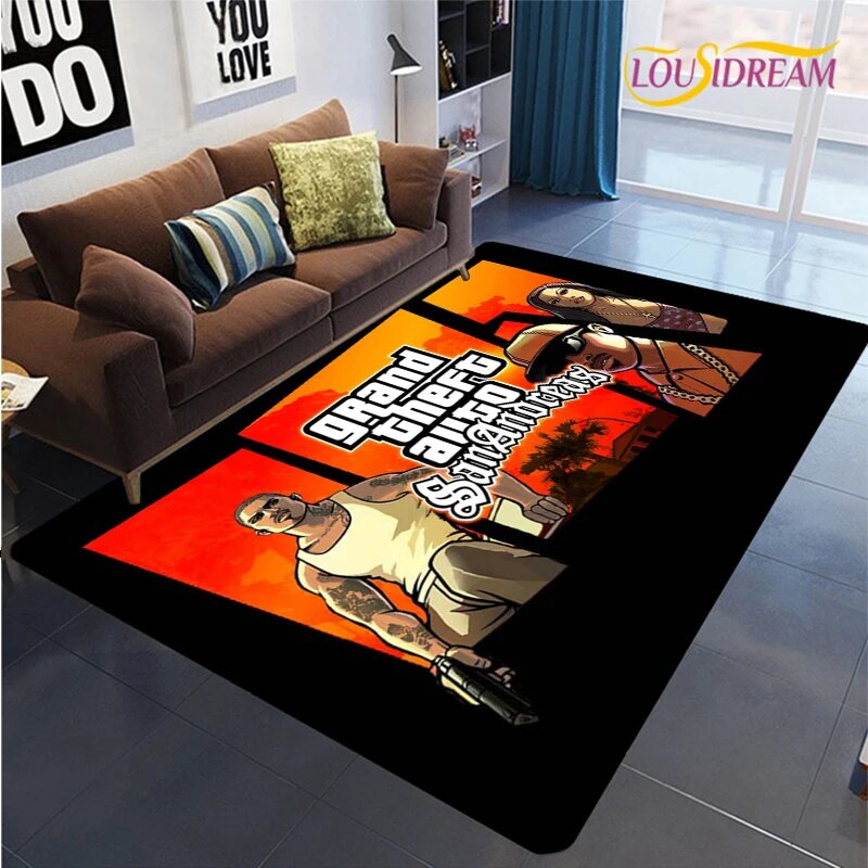 Ковёр Grand Theft Auto LOUSIDREAM, 80x120cm, Коричневый