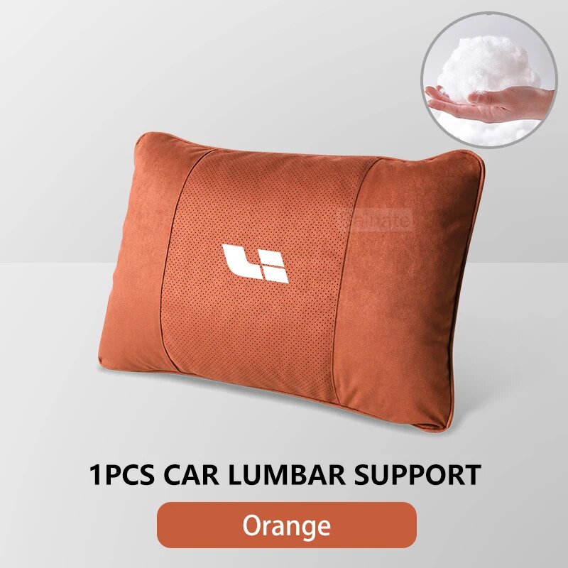 Мягкая дышащая автомобильная подушка для шеи для Li Auto LIXIANG L6 Li L7 L8 Li L9 i8 Waist Orange