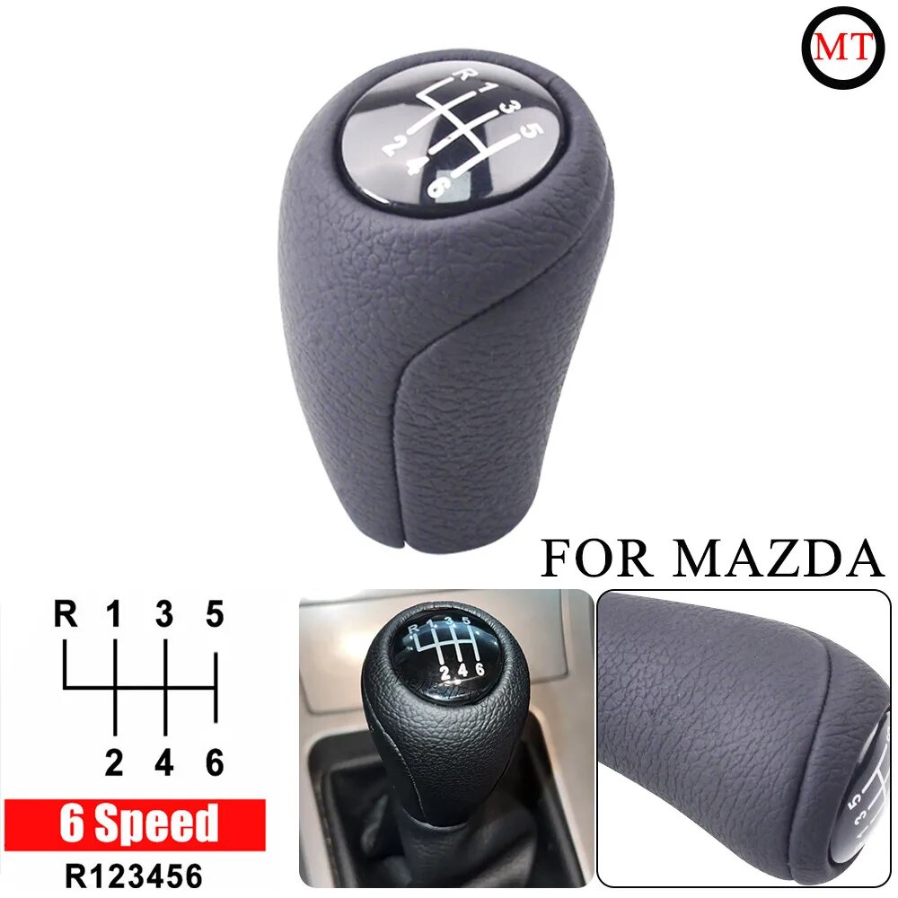 Ручка переключения передач для MAZDA 3 BK BL 5 CR CW 6 II GH CX-7 ER MX-5 NC III, механическая коробка передач, 5/6 скоростей, автомобильные аксессуары, 6 Speed