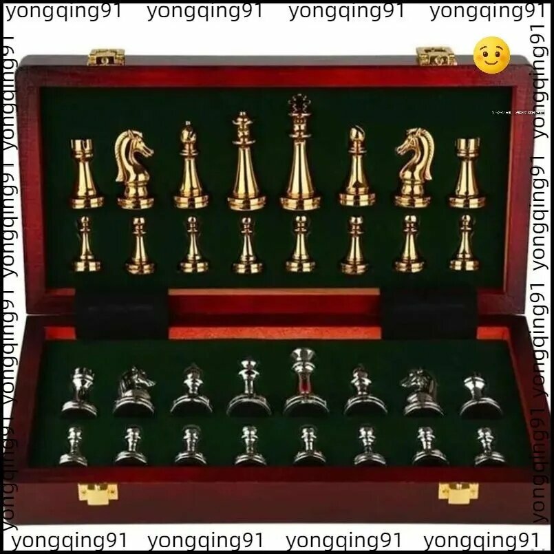 Эксклюзивные металлические шахматы золото и серебро