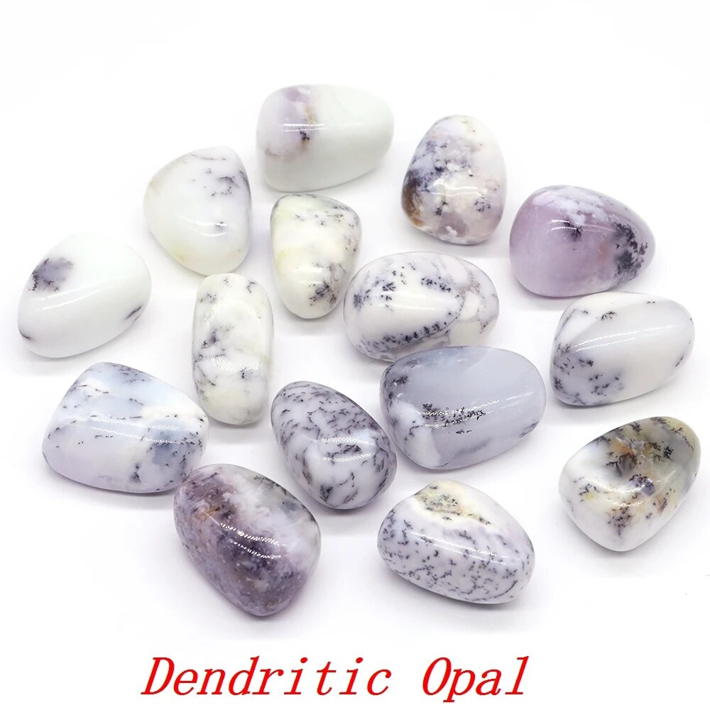 Амазонит камень для дома, Dendritic Opal, 200g