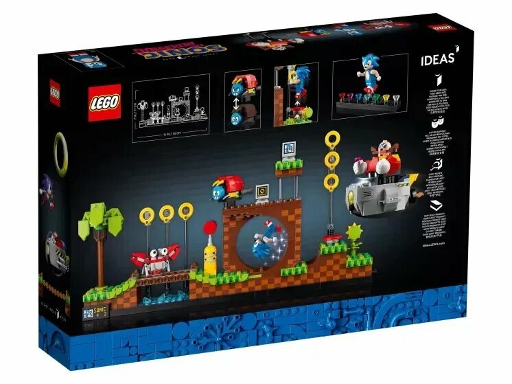 Конструктор Lego Соник Супер - ежик - зона Грин Хилл Ideas 21331
